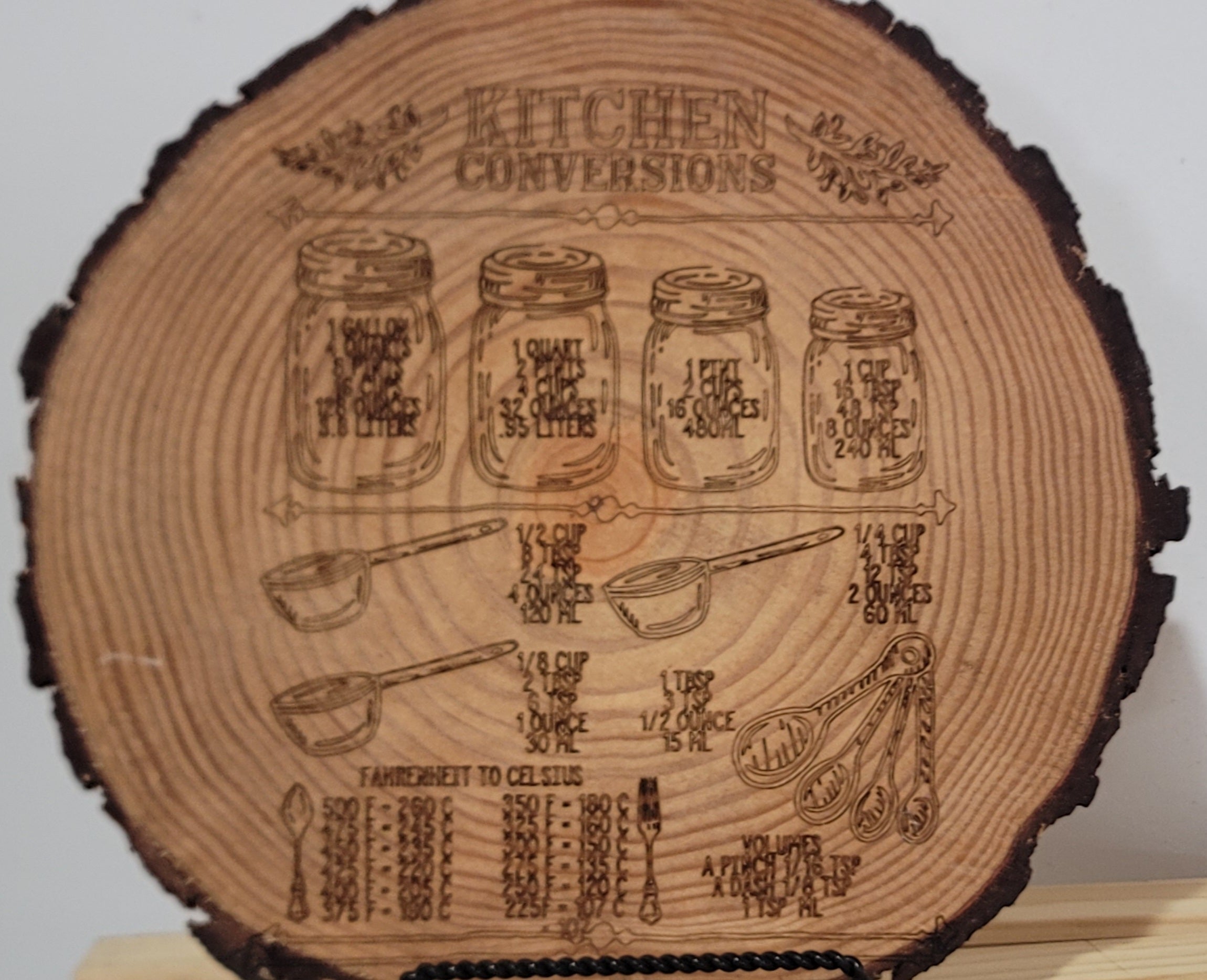 Kitchen Conversion Laser Engraved Live Edge – KMC Creations - West Plains
